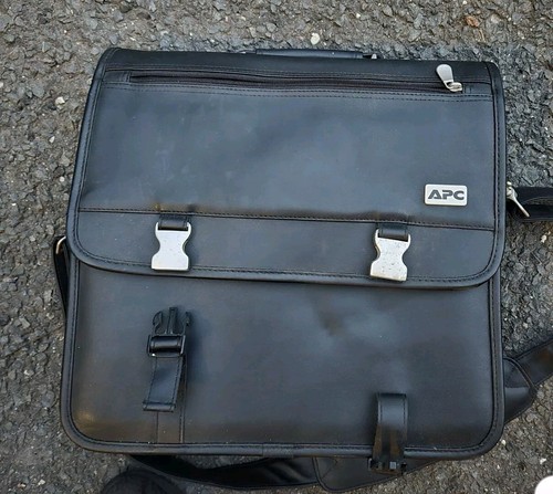 APC Leather Laptop Brief Case Business Casual Black Exc. Condition ...