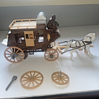 Vintage 1-4549 IDEAL Roy Rogers FIX-IT Stagecoach Wagon Horse & Cowboy ...