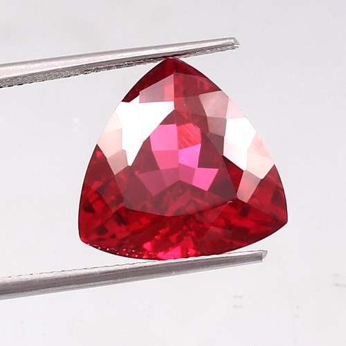 14.20 Ct Natural Mozambique Blood Red Ruby Trillion Cut Loose Gemstone ...