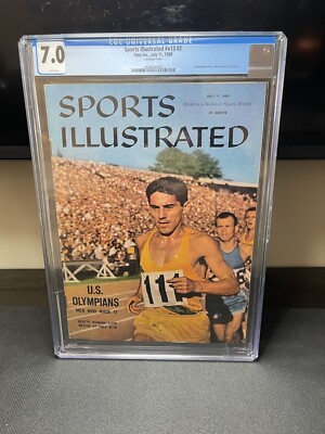 CGC 7.0 Newsstand Edition Sports Illustrated-Jim Beatty-July 11 1960 | eBay