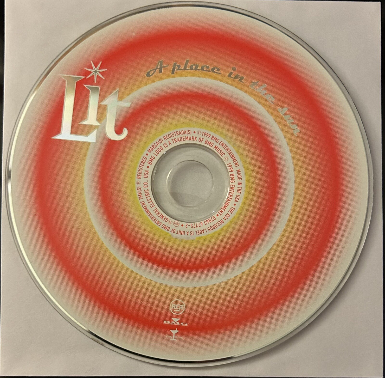 A Place in the Sun by Lit (CD, Feb-1999, RCA) - DISC ONLY 78636777528 ...