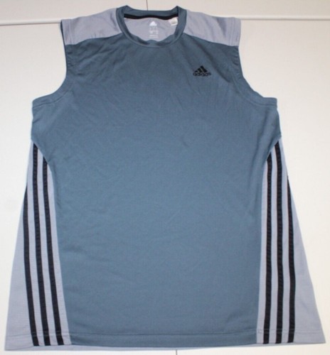 Mens adidas Climacool Training Sleeveless Athletic Tank Top Gray Large ...