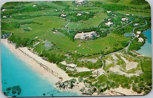 Postcard Bermuda Mid Ocean Club and Golf Course aerial | eBay