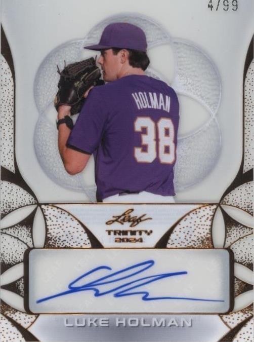 2024 Leaf Trinity - Clear Autographs Luke Holman #CA-LH1 Bronze /99 (AU ...