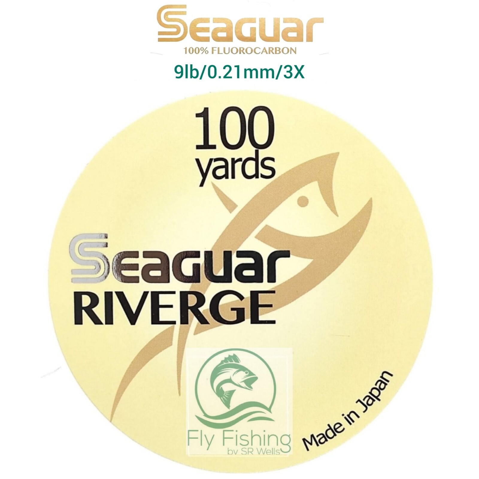 Seaguar RIVERGE Fluorocarbon 100 Yards LEADER Line Grand Max Fly ...