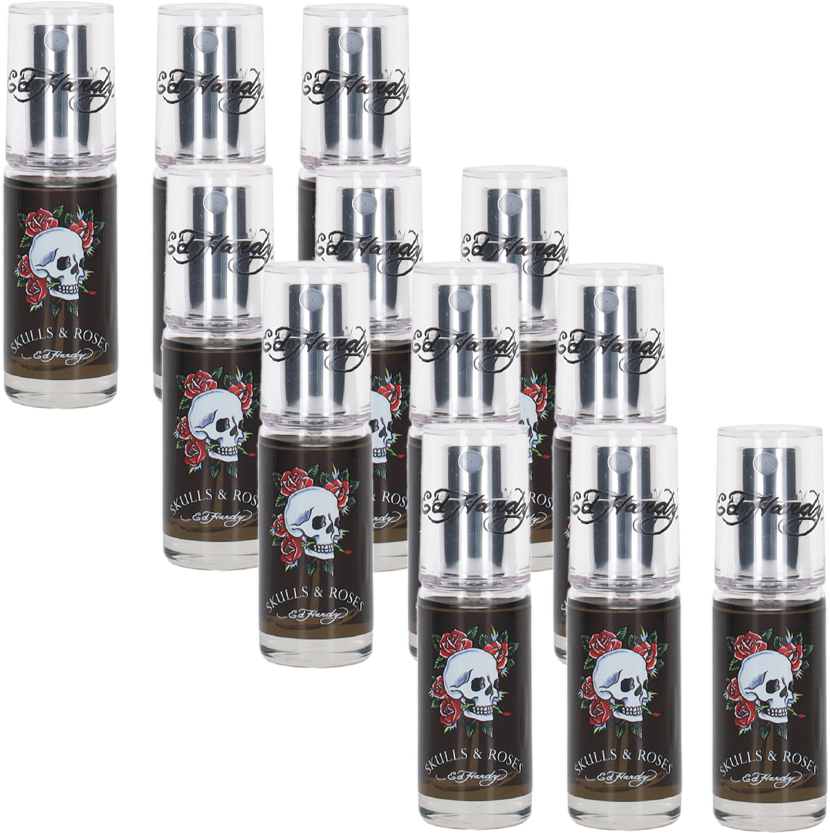 Skulls & Roses By Ed Hardy For Men Combo Pack: Mini EDP Cologne (12x0 ...