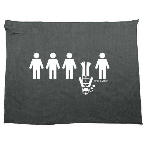 Ow 1 In Every 5 Is A Diver - Funny Novelty Scuba Diving Sports Towel ...