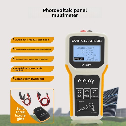 EL400B EY800W EY1600W PV Panel Multimeter Solar Panel MPPT Tester Power ...