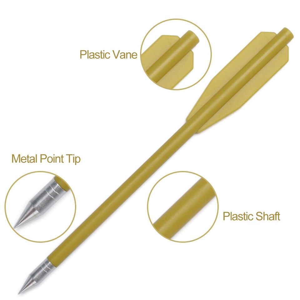 72 PCS 6.25" Archery Crossbow Bolts Set with Sharp Metal Tip for min 50 ...