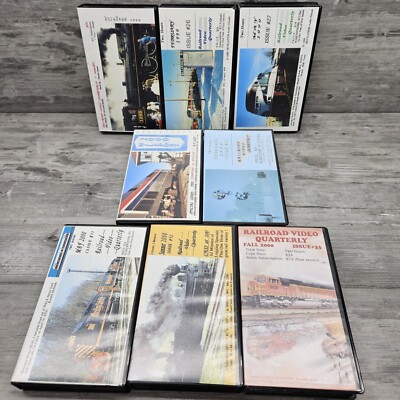 Railroad Video Quarterly VHS Lot (8) #25-27 #29-33 1990s Y2K | eBay