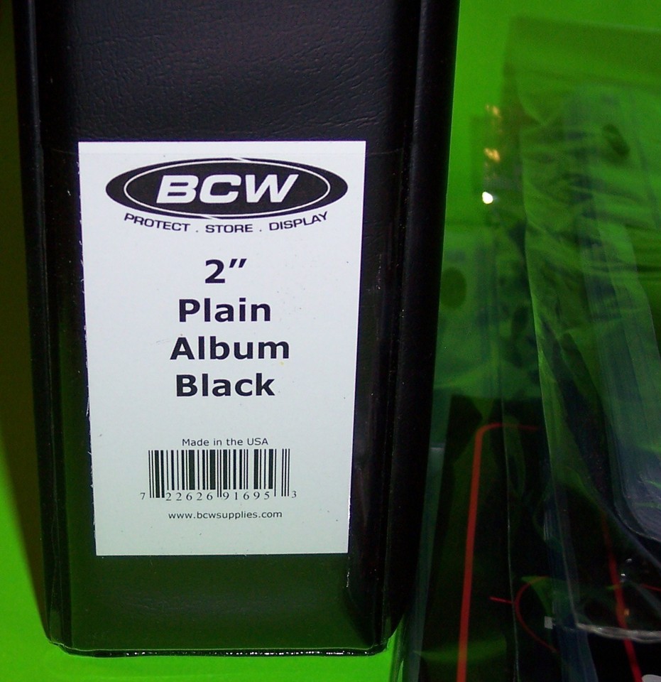 100 4-POCKET POSTCARD, PHOTO, OR SMALL COVER PAGES W/ FREE ALBUM ...