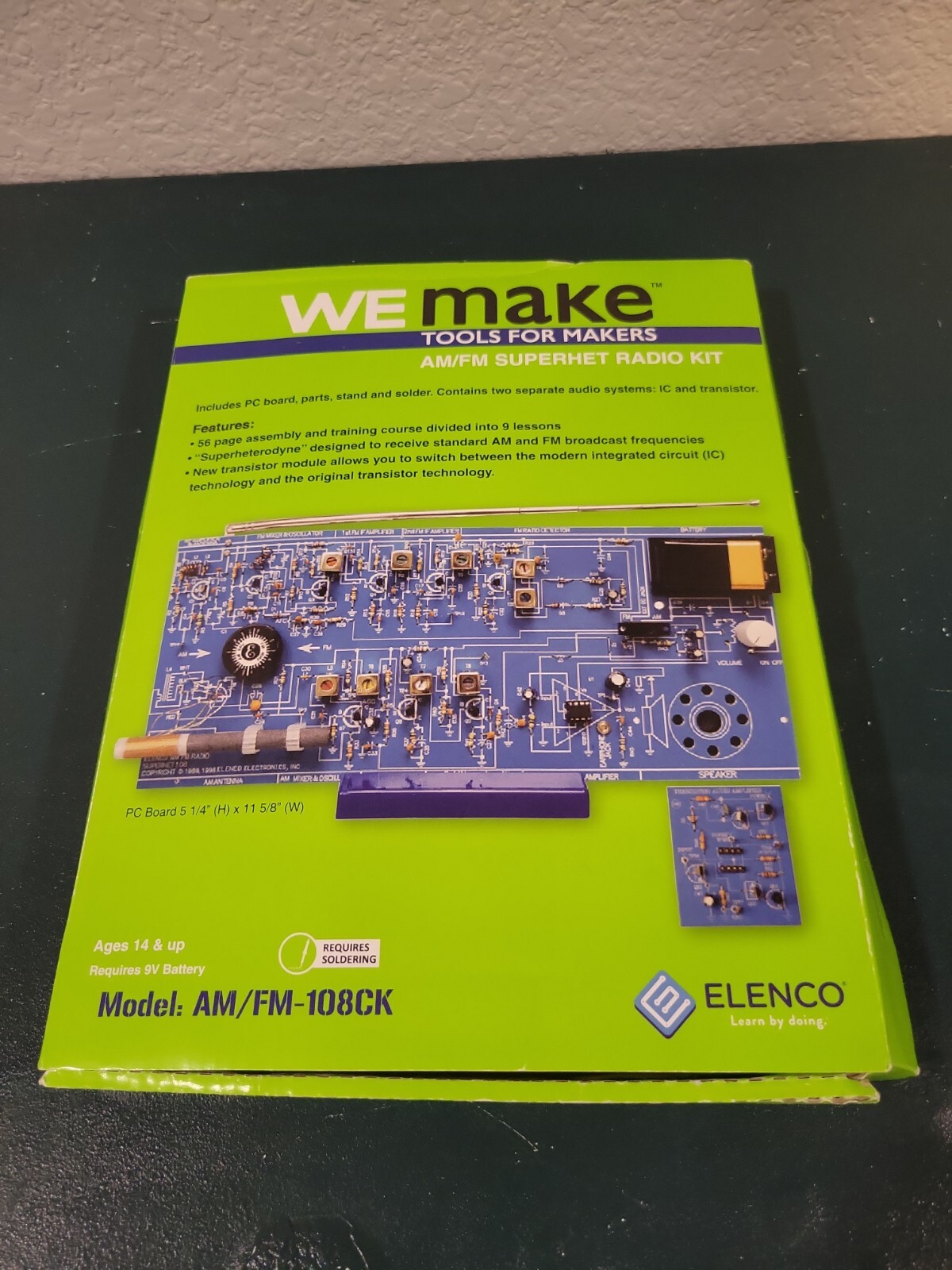 Elenco AM/FM-108CK Transistor Radio Kit - Blue for sale online | eBay