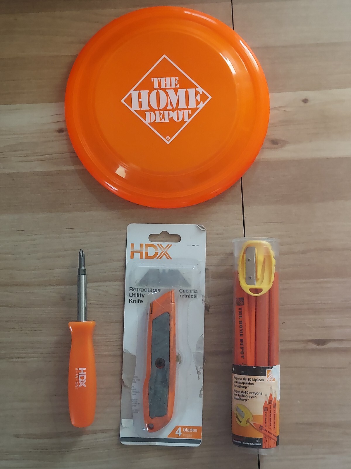 HOME DEPOT ORANGE 9" FRISBEE WITH LOGO & TOOL KIT | eBay