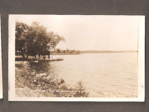 Vtg Postcard Mason Lake Briggsville Wis WI Wisconsin RPPC | eBay