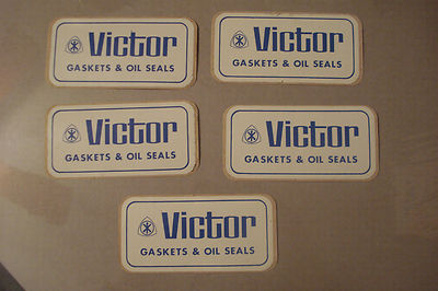DECAL VICTOR GASKETS (X5) VICTOR GASKETS NOS STICKERS AUTO VICTOR | eBay