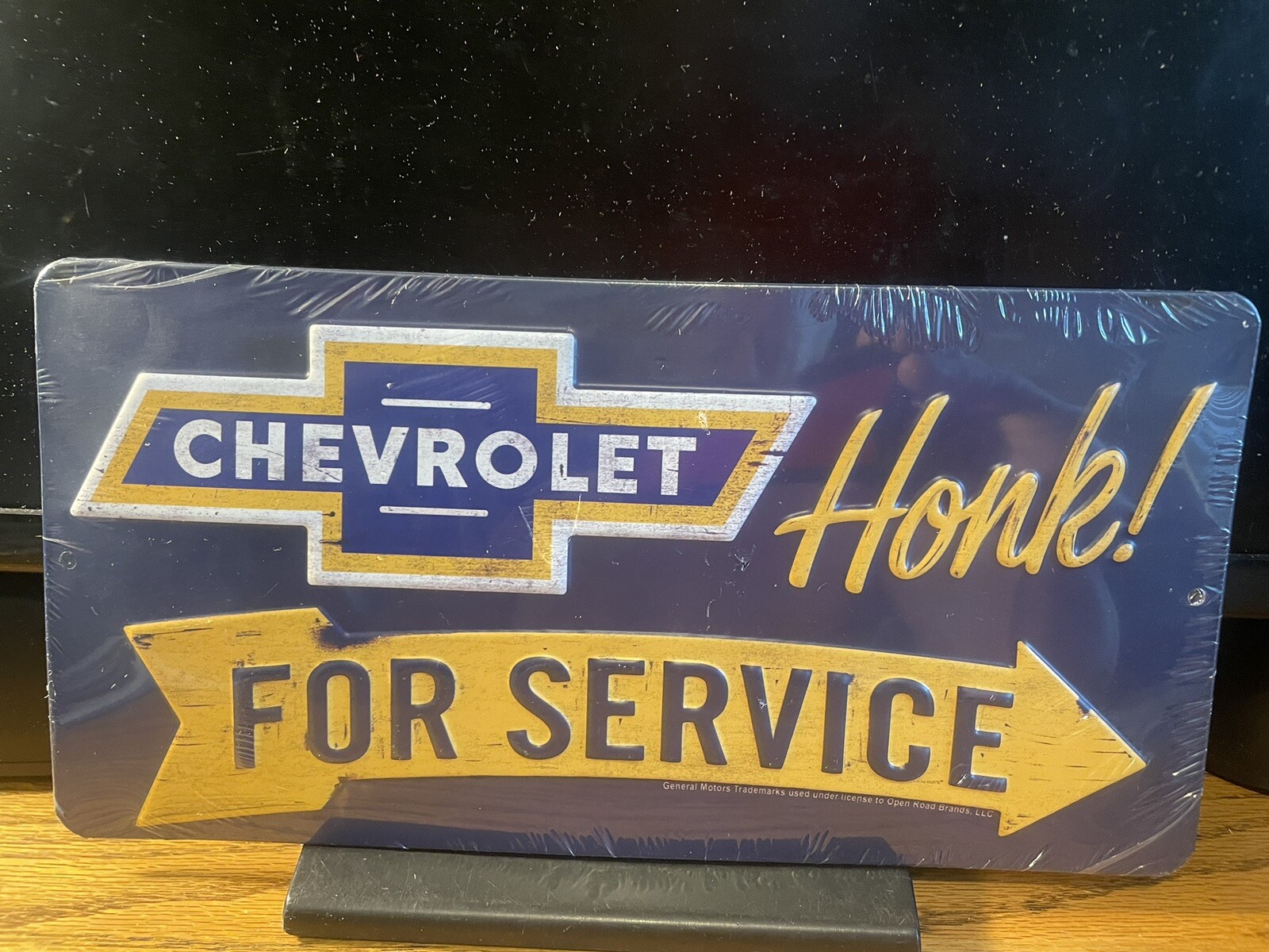 Chevrolet Chevy Honk For Service 12" Metal Sign Garage Vintage Man Cave ...