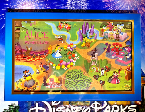 🎨 Alice in Wonderland Disney Pin Map MOG D23 Expo 2024 WDI Box Set LE ...