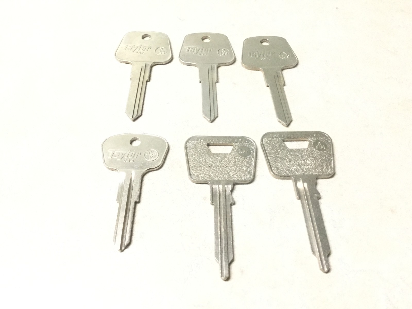 Audi Automotive X139, PA7, PA2, Key Blanks by Taylor & ESP, Set of 6 ...