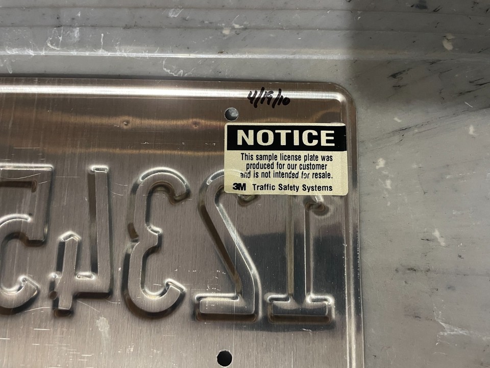 Illinois Sample Prototype License Plate 1234567 B Truck | eBay