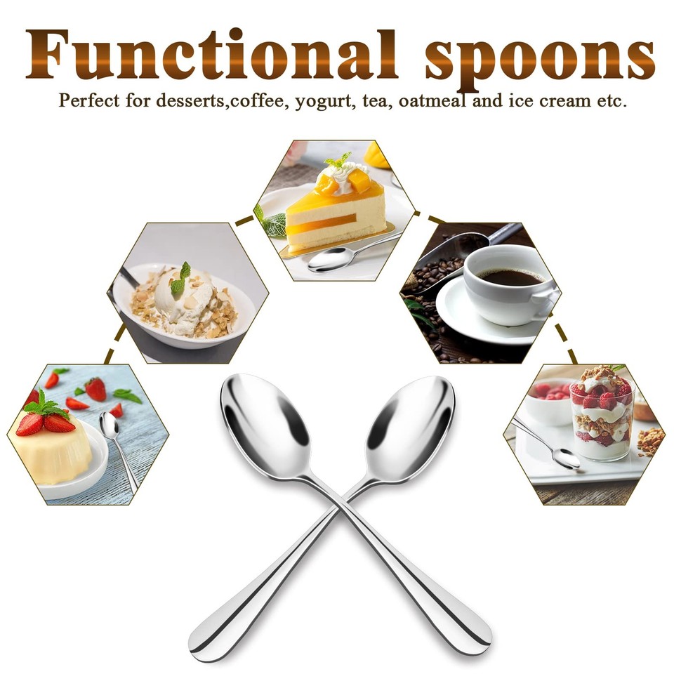Demitasse Espresso Spoons Mini Coffee Spoon 18/10 Stainless Steel Small ...