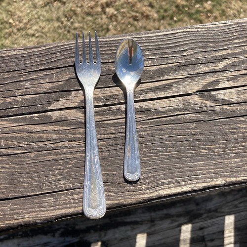 Vintage Set Of Hepp Exclusive 18-10 D-14 Baby Fork And Spoon Very Nice ...