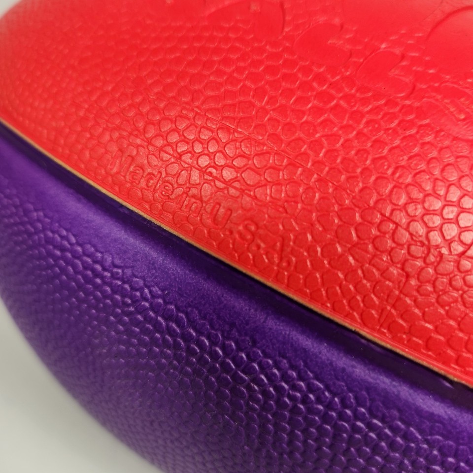 Vintage Poof Balls Foam Football Red & Purple Foam Football - Made in ...