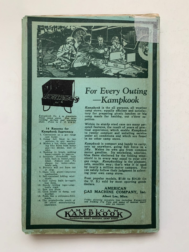 1925 CHICAGO DAILY NEWS Motor & Resort Guide Auto Map ILL, IND, MI, WIS ...