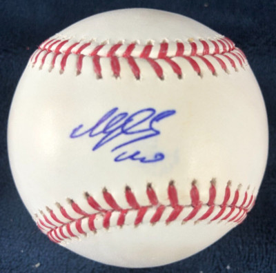 Eddie Rosario Minnesota Twins/Atlanta Braves Autographed OML Baseball ...