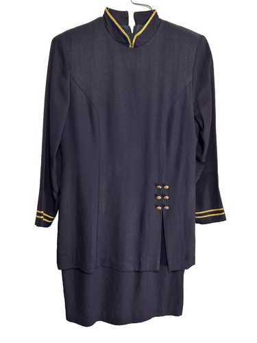 Vintage Jessica Howard By Mitchell Rodbell Military Navy Sailor Dress ...