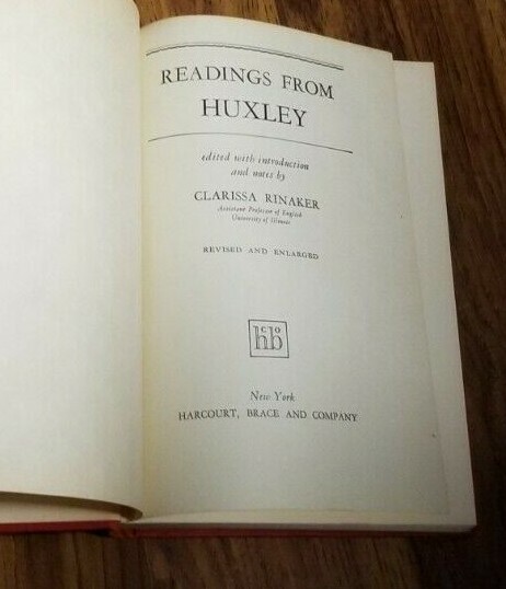 1934 READINGS FROM Thomas Henry HUXLEY Darwin Bulldog Evolution Etchics ...