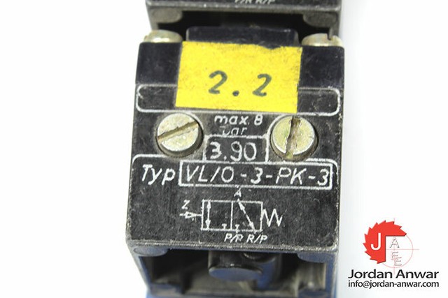 FESTO 4233 PNEUMATIC AIR PILOT VALVE / Festo VL/O-3-PK-3 for sale ...