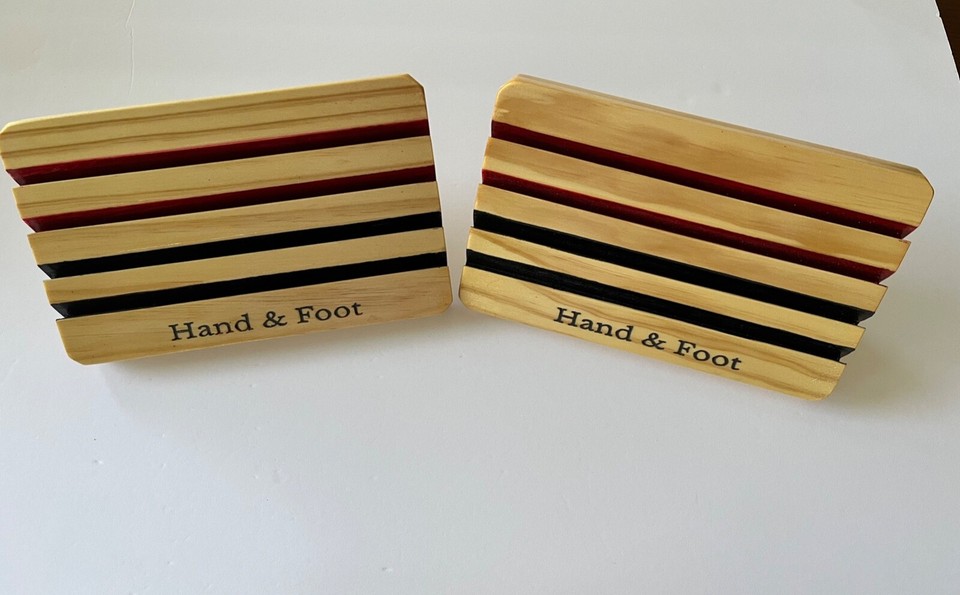 Hand and Foot card set: card trolley on wheels, book/canasta holders ...