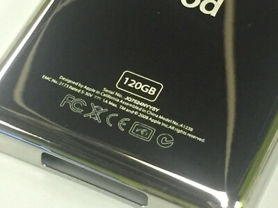 iPod 6th 6.5 7th Gen Classic 120GB Thin 5mm Back Cover Rear Plate Case ...