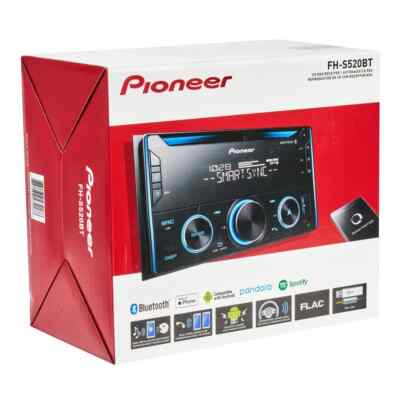 Pioneer FH-S520BT Double DIN CD Receiver with Bluetooth and Amazon ...