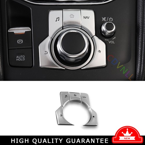For Mazda CX-5 CX5 2017-2024 Silver Aluminum Console Multimedia Button ...