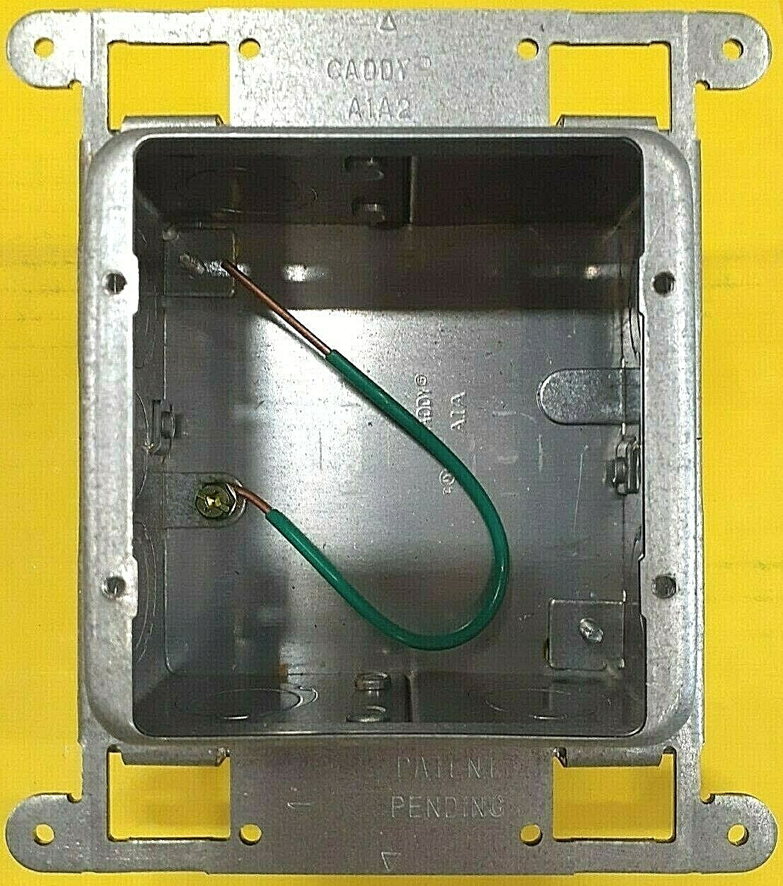 (C) ERICO Caddy A1SA2G ALL IN 1 Stud Mounted INTEGRAL MUD RING 2 GANG ...