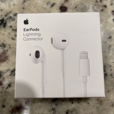 EMPTY BOX ONLY - Apple EarPods with Lightning Connector In Ear Canal ...