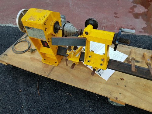 Woodturning Lathe TEKNATOOL TL 1000/8s 8 speed with tools | eBay Australia