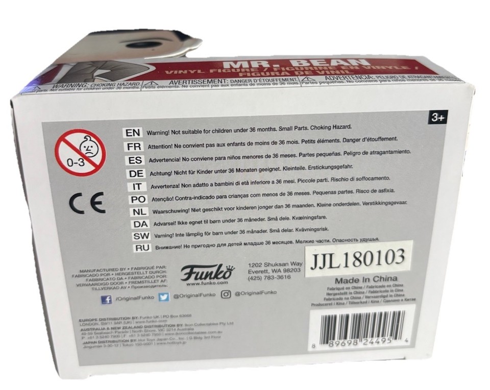 ROWAN ATKINSON Signed Rare “Mr Bean” Television Series Funko Pop! #592 ...