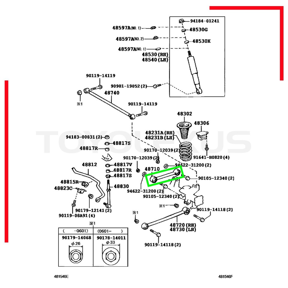 REAR LATERAL UPPER ARM SET 2PCS FOR TOYOTA 4RUNNER 2003-2009 FJCRUISER ...