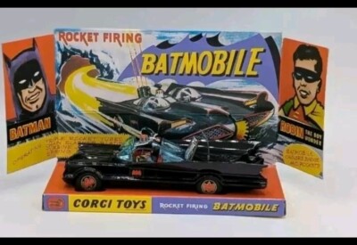 Corgi Model Club Batmobile # 267 Gloss Black 2024 1:50 REISSUE 2024 ...