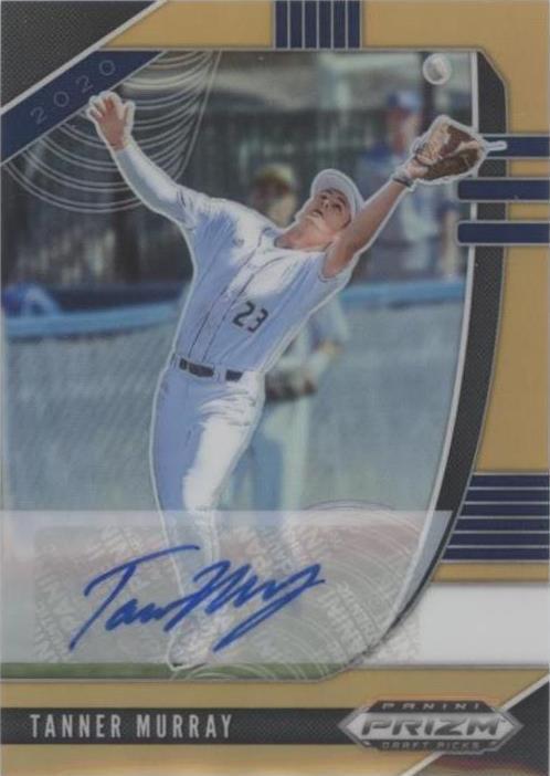 2020 Panini Prizm Draft Picks - Tanner Murray #PDP125 Neon Orange Prizm ...