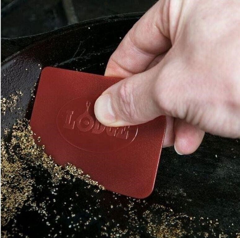 Lodge Cast Iron Scraper Combo Set of 2 Pan & Grill Scraper Red and ...