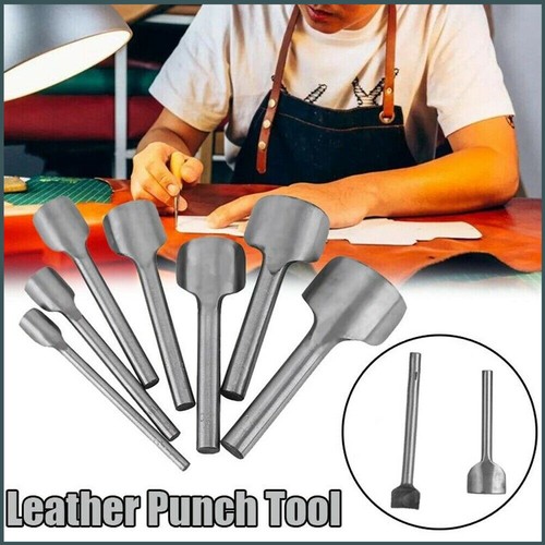 7pcs 10-40mm Leather Half-Round Strap Belt Watchband End Cutter Punch ...