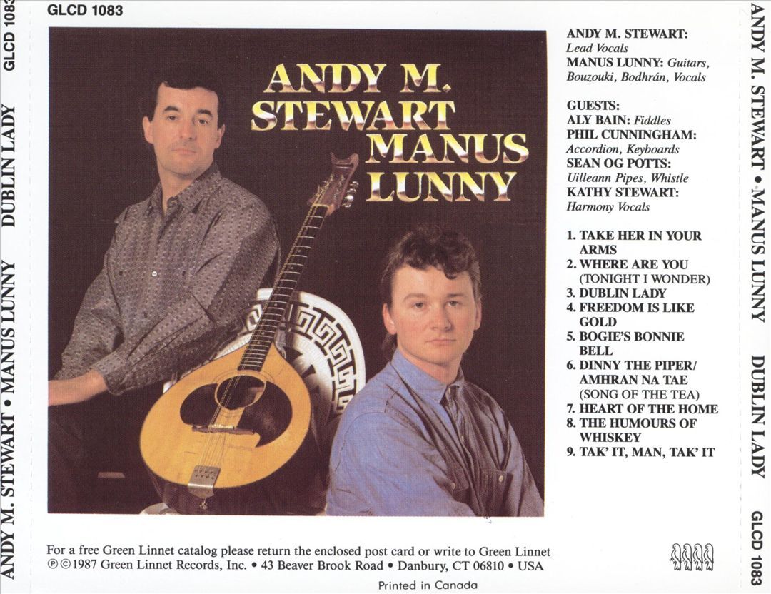 ANDY M. STEWART/MANUS LUNNY DUBLIN LADY NEW CD 48248108324| eBay