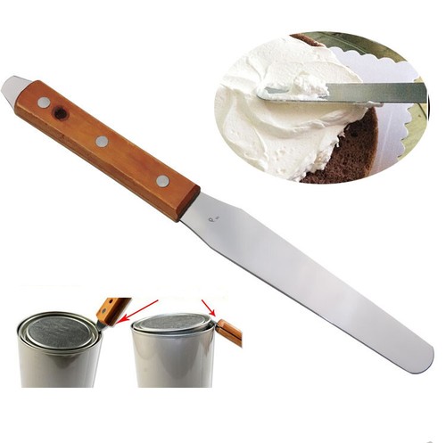 6in Stainless Steel Spatulas Ink Stir Tool Screen Printing Cake Cream ...