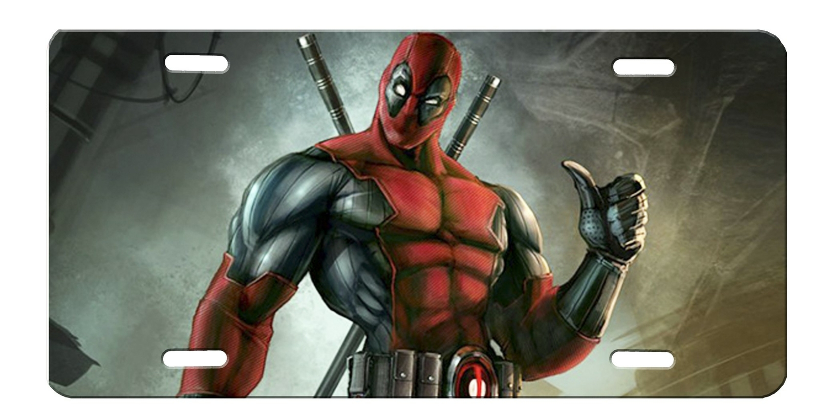 Dead Pool High Gloss Aluminum License Plate Deadpool | eBay