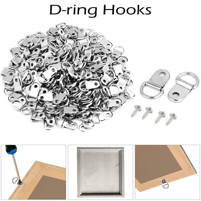 Small Picture D Rings Strong Metal Hooks Wall Hangings with Screw ...