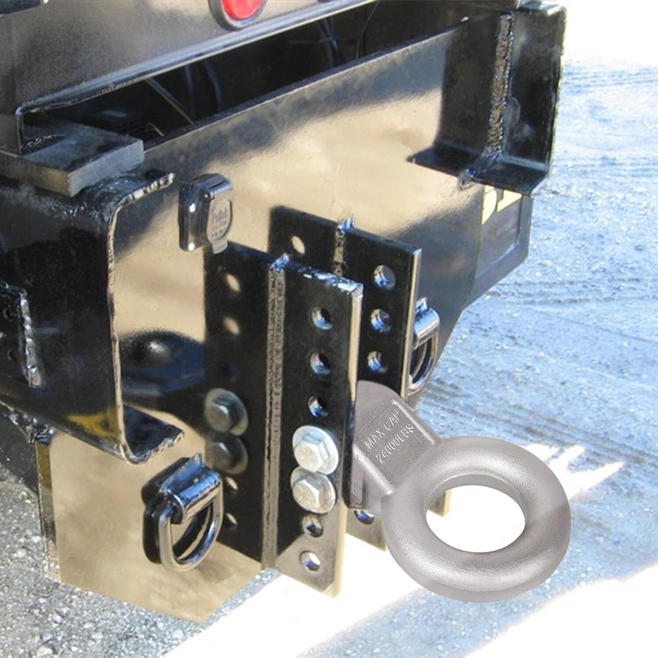Raw Steel Pintle Hitch Lunette Eye Ring - 24,000 lbs, 3 inch ID ...