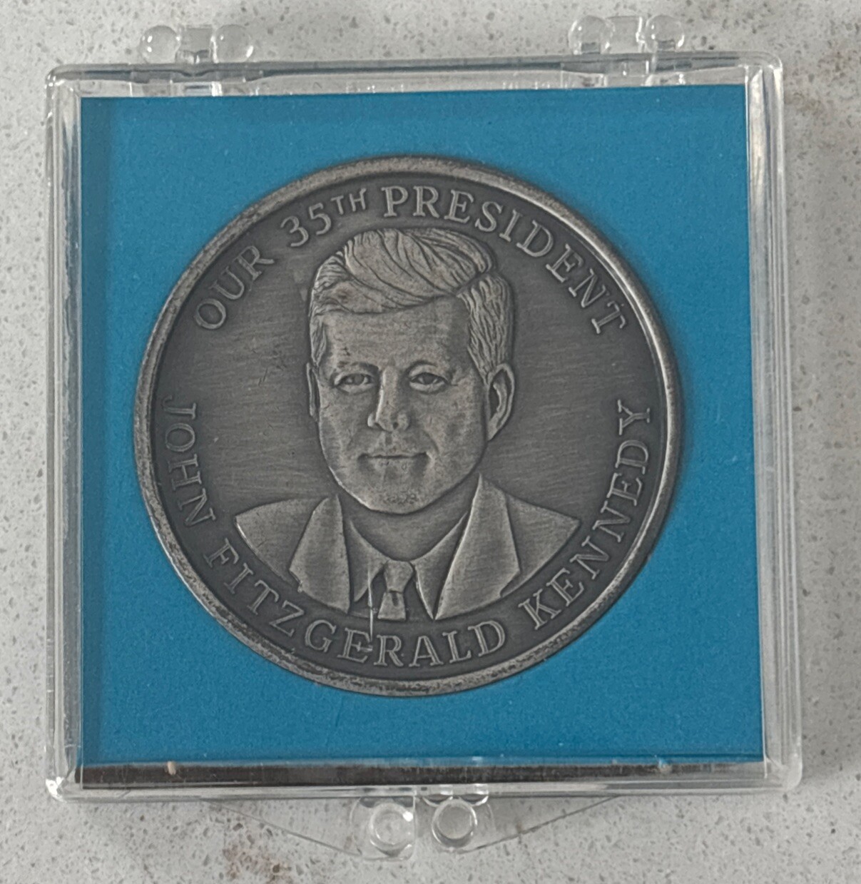 Our 35th President JFK John F. Kennedy Medal Famous quote on reverse ...